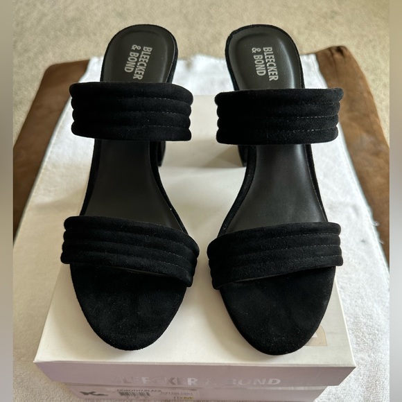 Bleecker And Bond | Shoes | Bleecker And Bond Black Heels | Poshmark